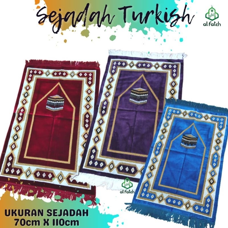 Sejadah Murah Berkualiti Prayer Mat Turkey / Sejadah Coral Kaabah ...