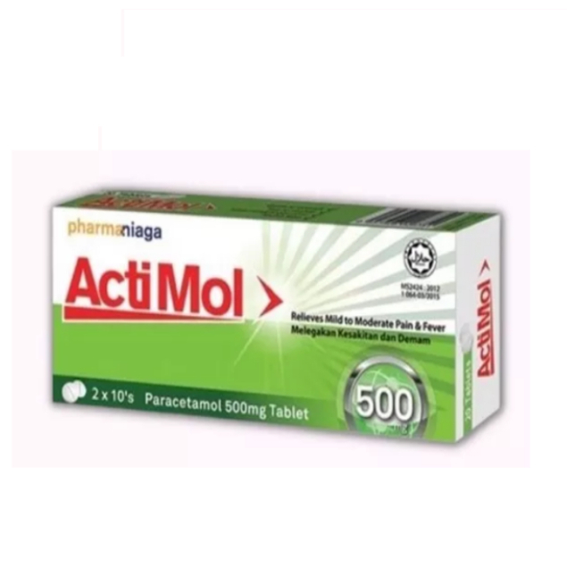 ACTIMOL PARACETAMOL 500MG / 650MG (10'Tab) | Shopee Malaysia