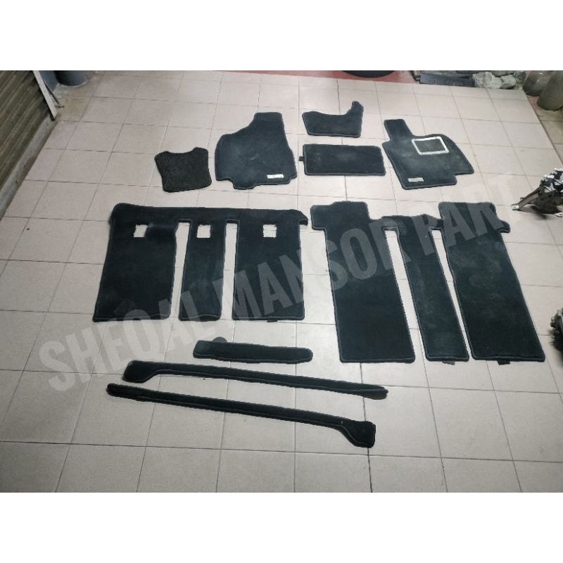 CARPET KAKI HITAM TOYOTA ESTIMA ACR50 7 SEATERS TERPAKAI JAPAN | Shopee ...