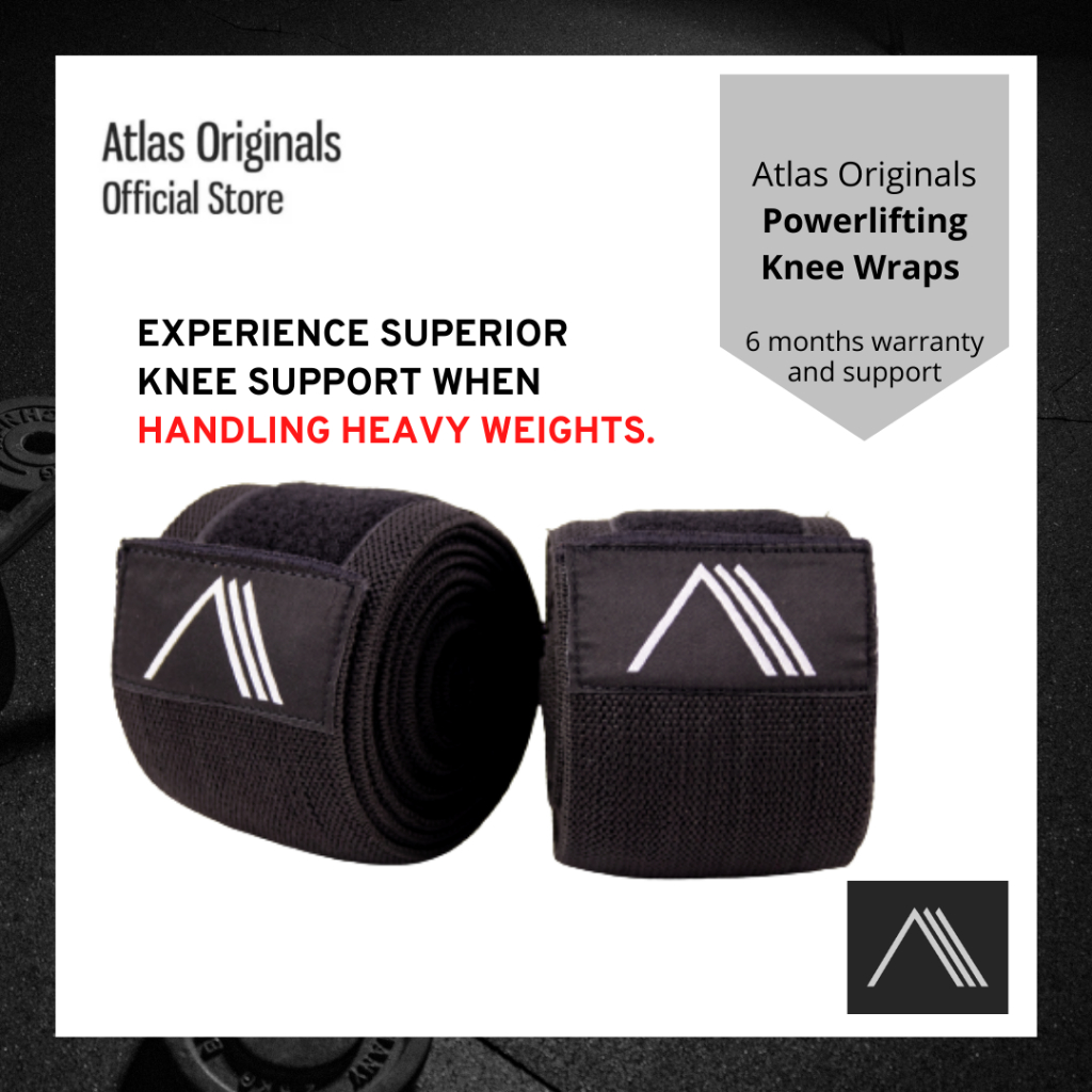 Atlas Originals Powerlifting Knee Wraps | Shopee Malaysia