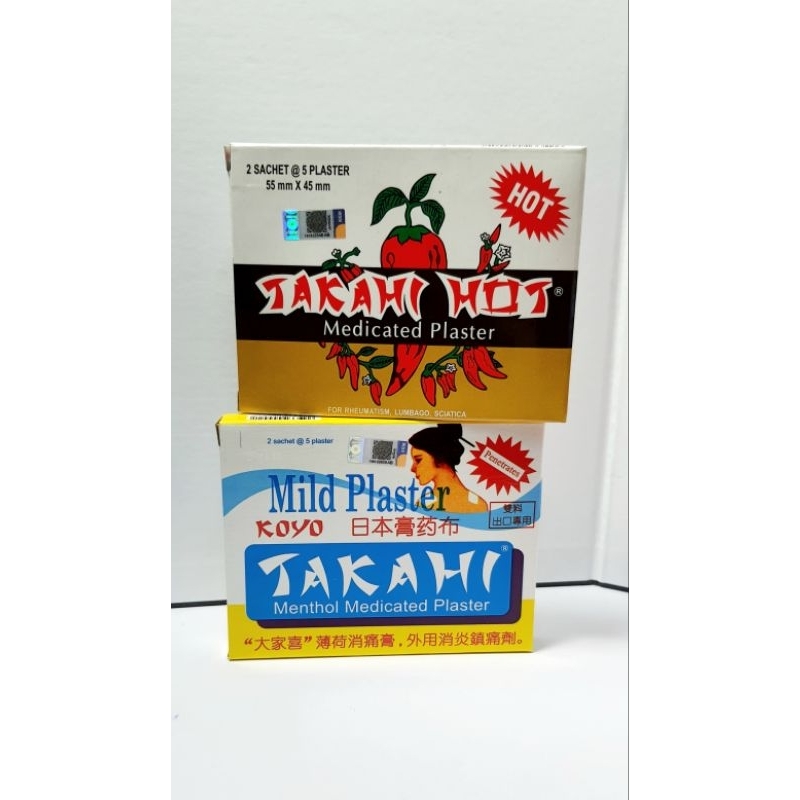 TAKAHI MEDICATED PLASTER (MILD/HOT) EXPIRY | Shopee Malaysia