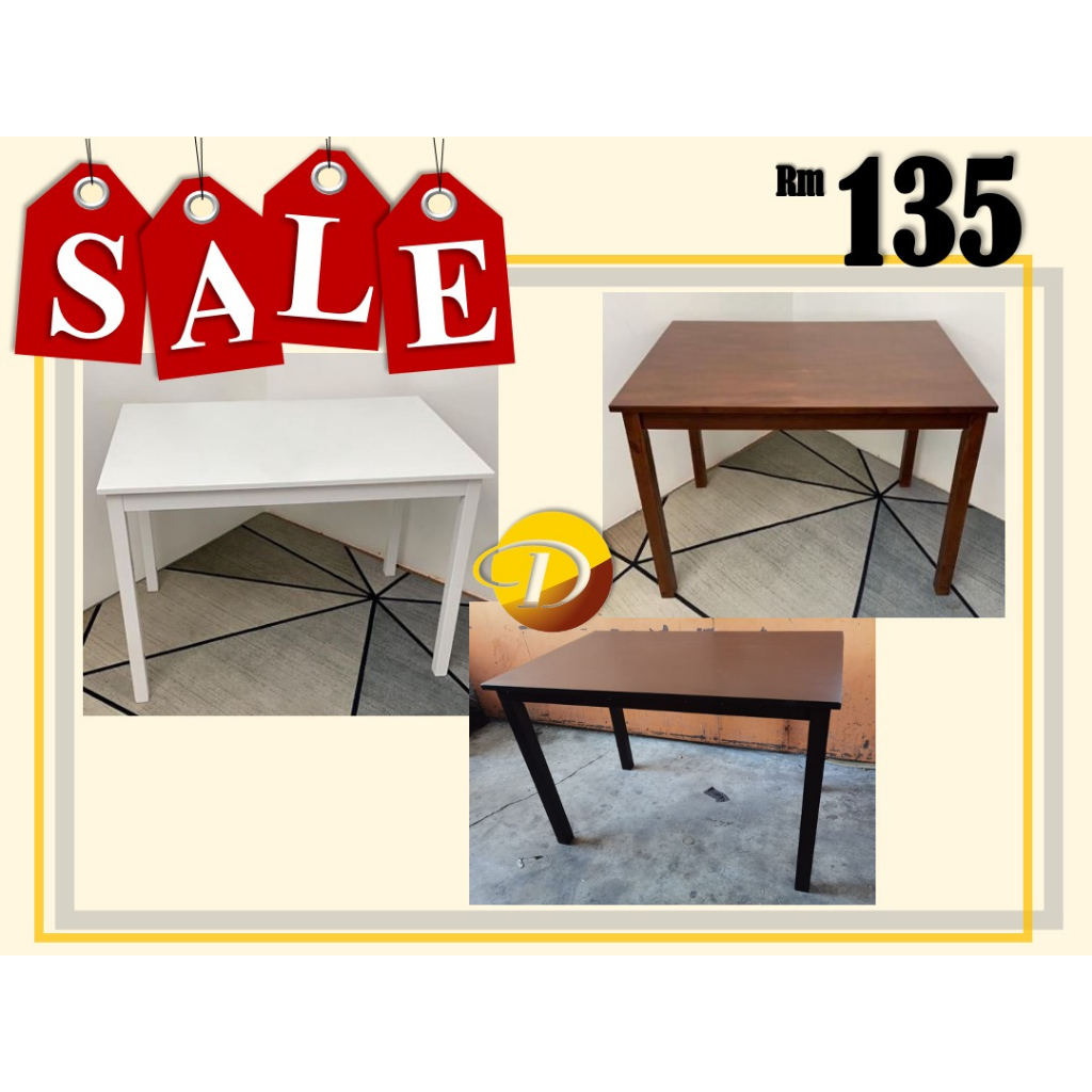 𝑯𝑨𝑹𝑮𝑨 𝑻𝑬𝑹𝑴𝑼𝑹𝑨𝑯 𝐑𝐄𝐀𝐃𝐘 𝐒𝐓𝐎𝐂𝐊 2.5' x 4' (Solid Or Venee) Wooden Dining ...
