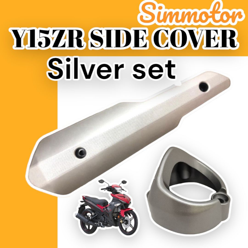 YAMAHA Y15ZR Y15 Y YSUKU MUFFLER COVER SET SILVER VIETNAM STYLE SILVER ...