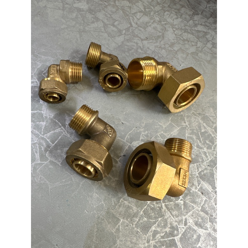 PA pipe fitting Male bend / luar thread PA brass elbow | Shopee Malaysia