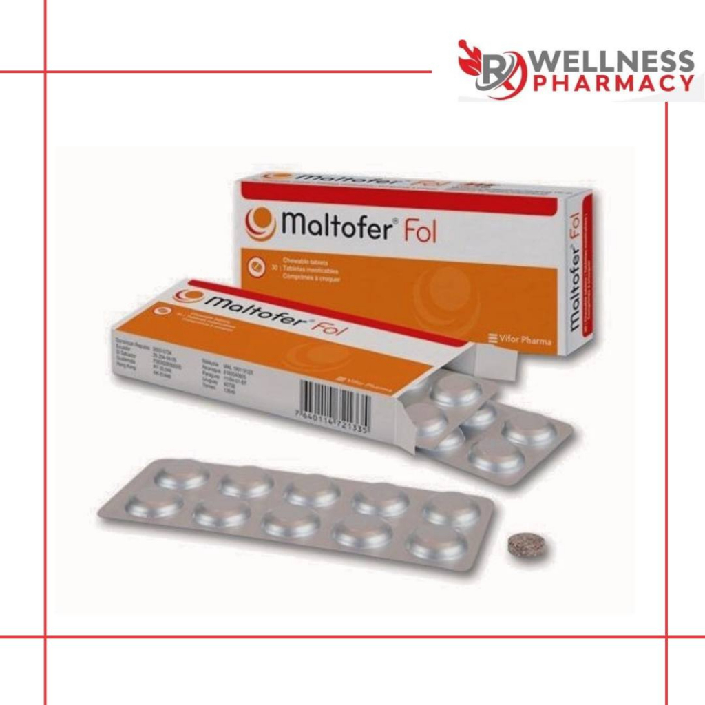 Maltofer Fol Chewable Tablets 100mg - 30's [EXP: 10/2025] | Shopee Malaysia