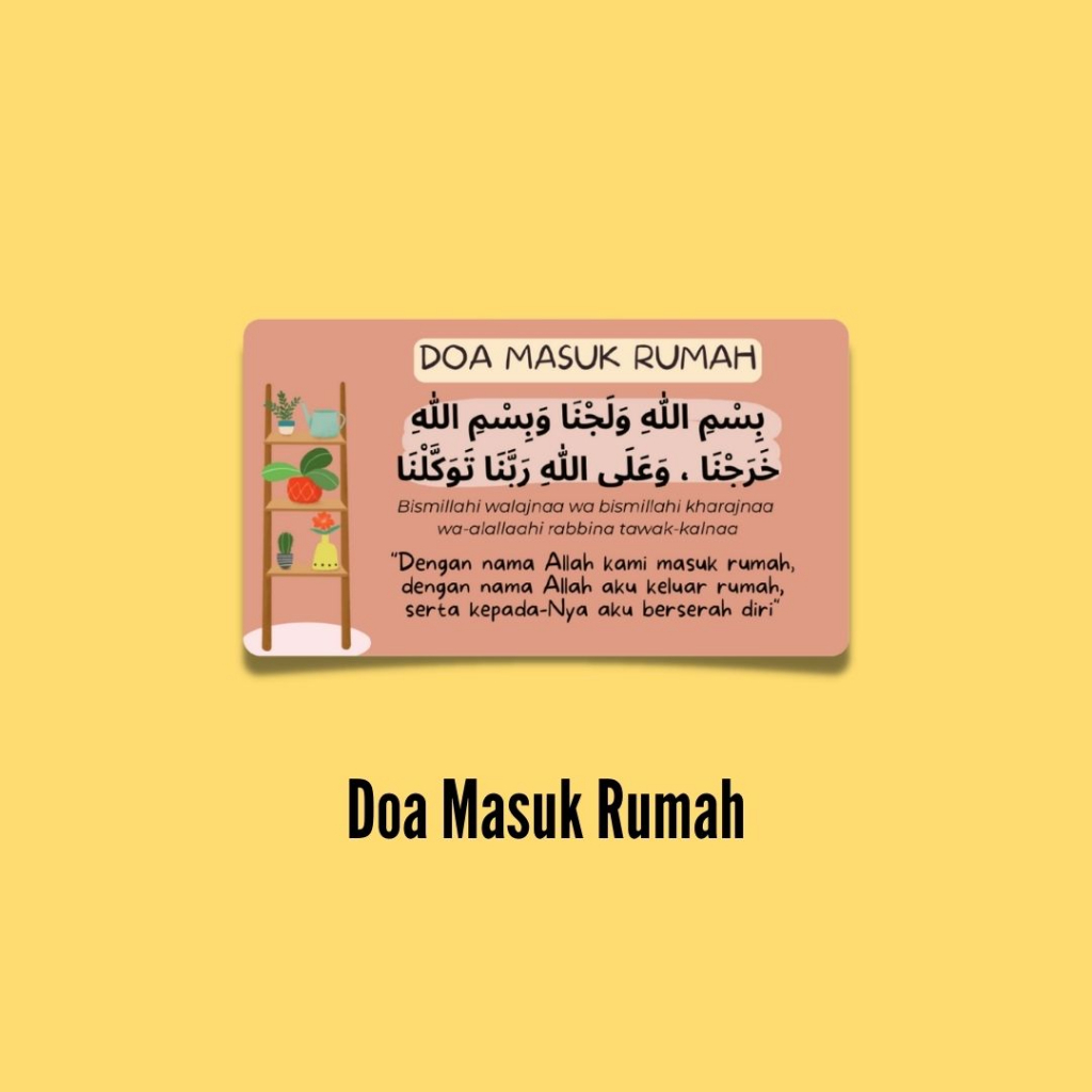 Colourful Sticker Doa Harian Pelbagai Warna Doa Makan/Doa Tidur ...