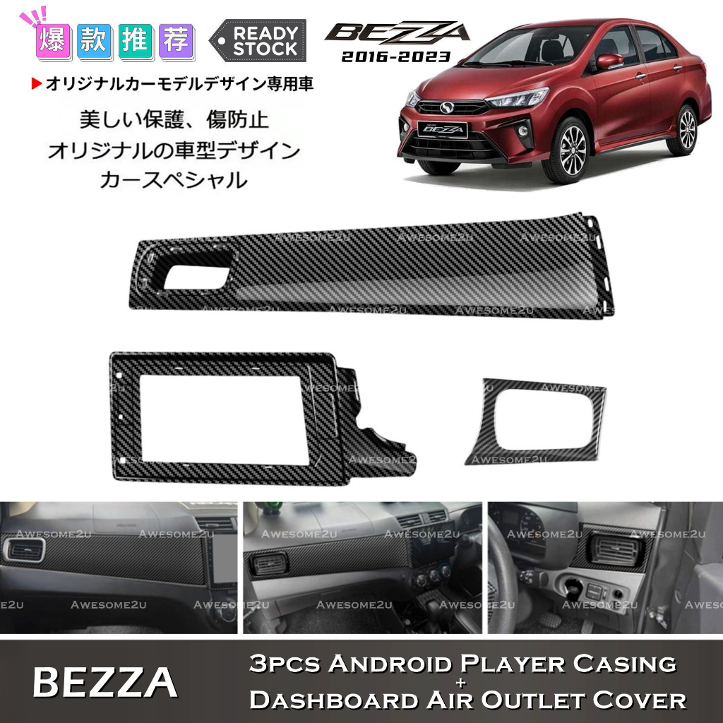 Awesome2u Perodua Bezza 2016-2024 Set Android Player Casing Dashboard ...