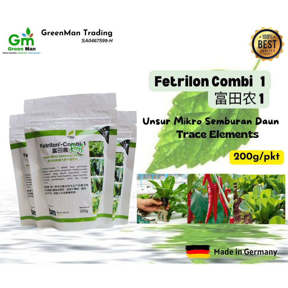 FETRILON COMBI 1- Trace Element Fertilizer Vegetables/ Baja Sayur Daun ...