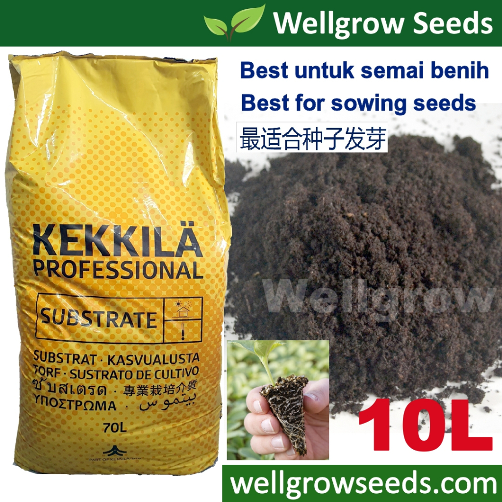 Peat Moss Fine Various Sizes (Kekkila)/Seedling Substrate/Tanah Semaian ...