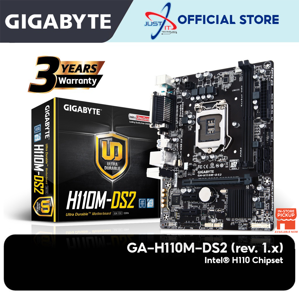 Gigabyte GA-H110M-DS2 Mainboard LGA 1151 | Shopee Malaysia
