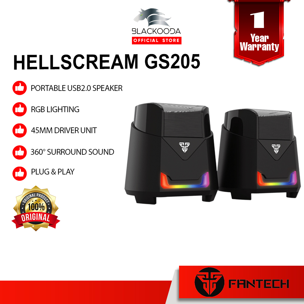 FANTECH GS205 HELLSCREAM Mobile RGB Gaming and Music Super Bass Speaker ...