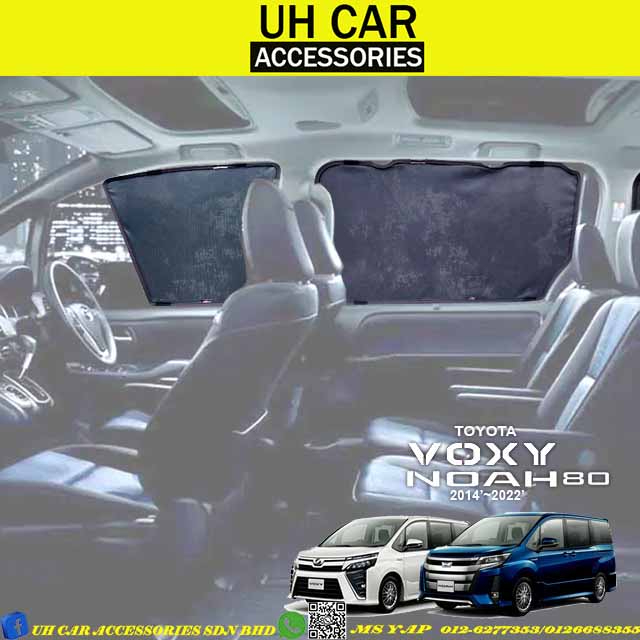 TOYOTA VOXY & NOAH 80 2014-2022 MAGNETIC NINJA SHADES SUN SHADE- | Shopee Malaysia