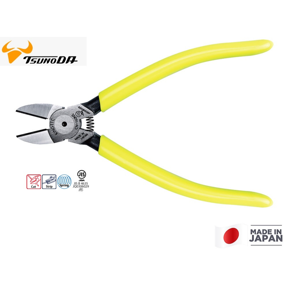 TSUNODA CN160S Diagonal Cutting Pliers With Spring & Stripper Made In Japan | Shopee Malaysia