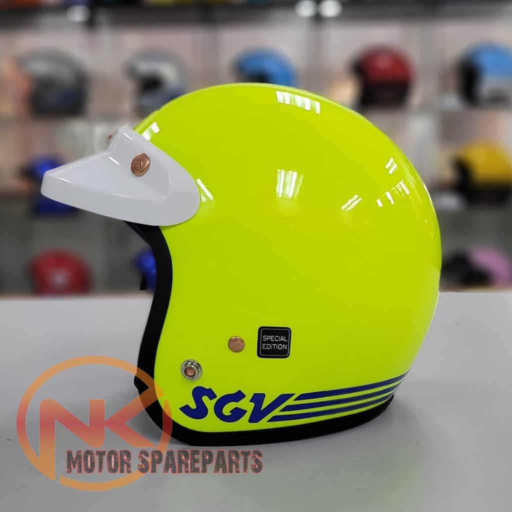 Helmet SGV (SPECIAL EDITION) VALENTINO ROSSI YELLOW WITH VISOR LIMITED ...