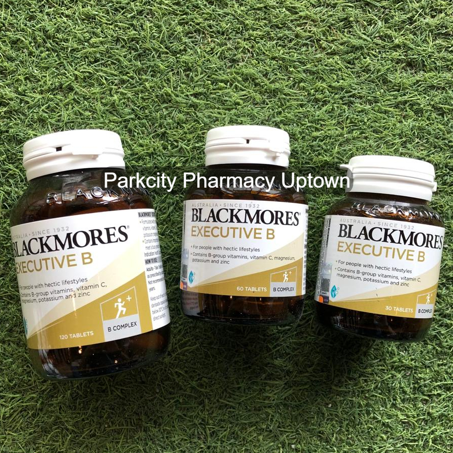 Blackmores Executive B Tablets 30s/ 60s/ 120s (B & C vitamins ...