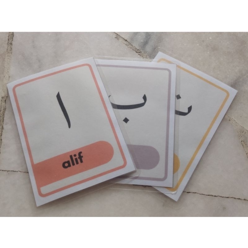 Flashcards Jawi | Flashcards Hijaiyah |Arabic Alphabet 2 | Shopee Malaysia
