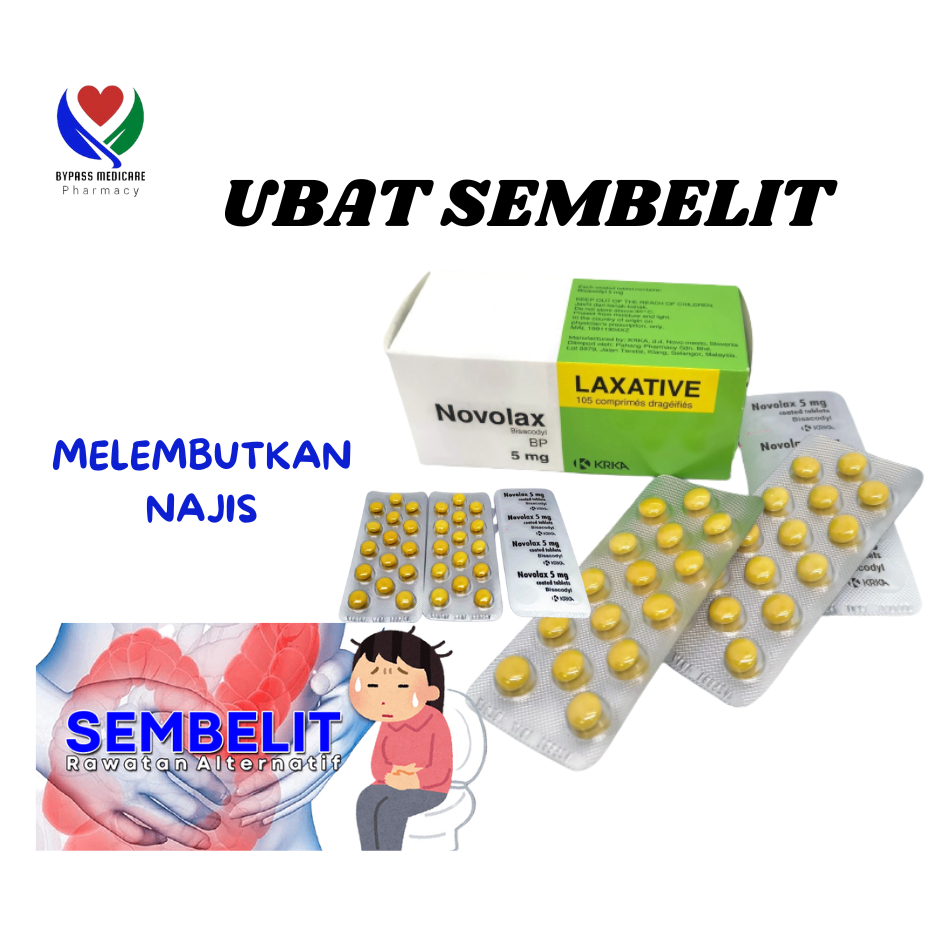 UBAT SEMBELIT NOVOLAX BISACODYL 5MG | Shopee Malaysia