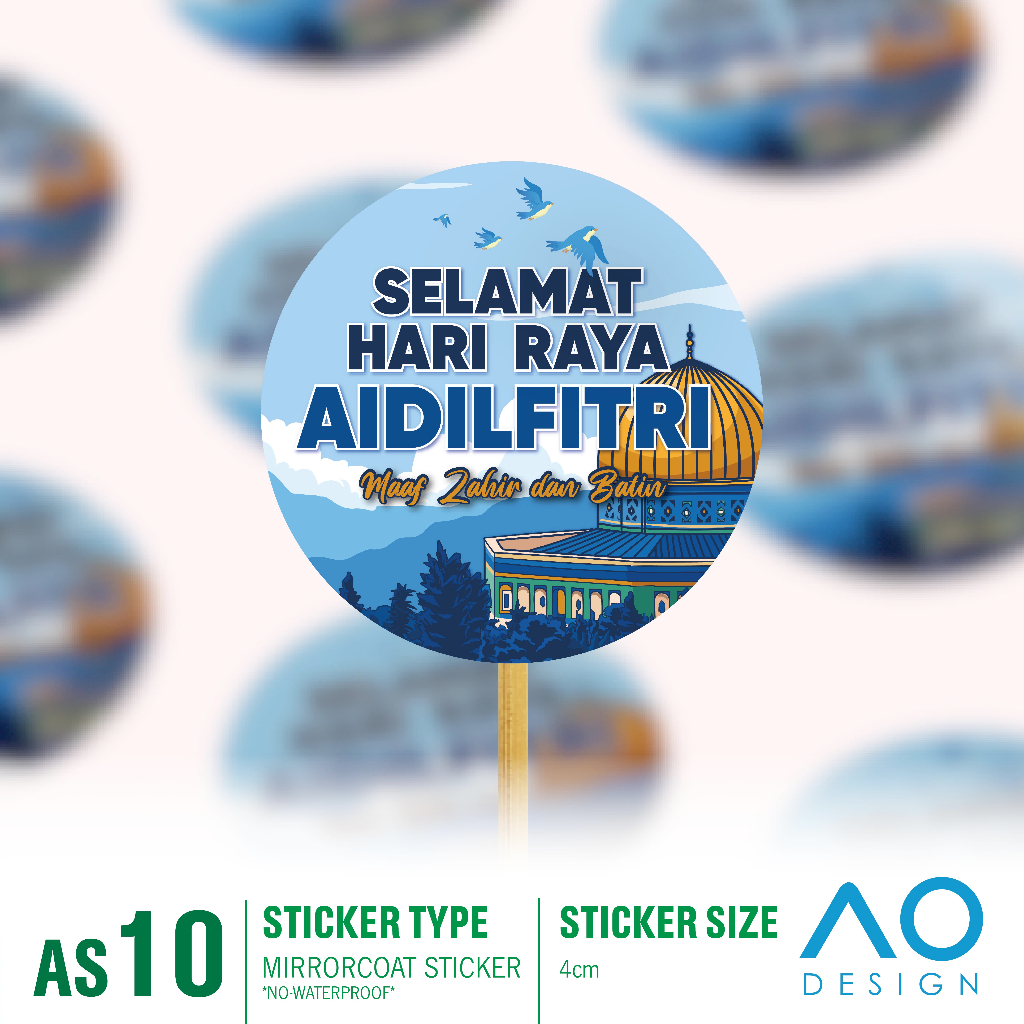 [READY STOCK!] 🇲🇾Ramadan Sales_Sticker Hari Raya Aidilfitri🌙4cm / 5cm ...