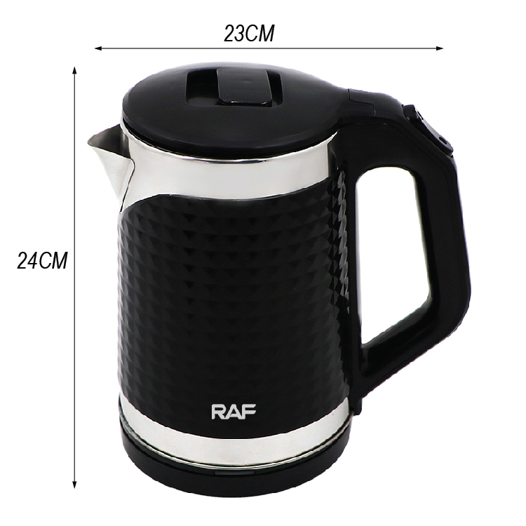RAF 2.0L Cordless Electric Jug Kettle 2000W Fast Boiling 360° Rotating ...