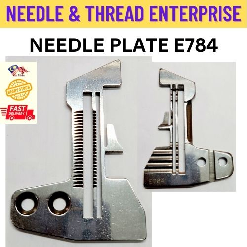 NEEDLE PLATE E784 FOR OVERLOCK SEWING MACHINE // TAPAK E784/737 MESIN JAHIT TEPI (READY STOCK ...