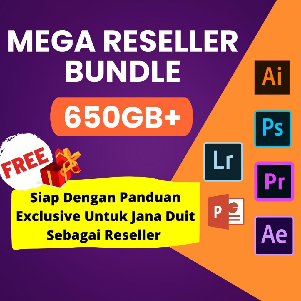 Mega Reseller Graphic Bundle | PowerPoint | Text Effects | Photoshop | Illustrator | Adobe ...