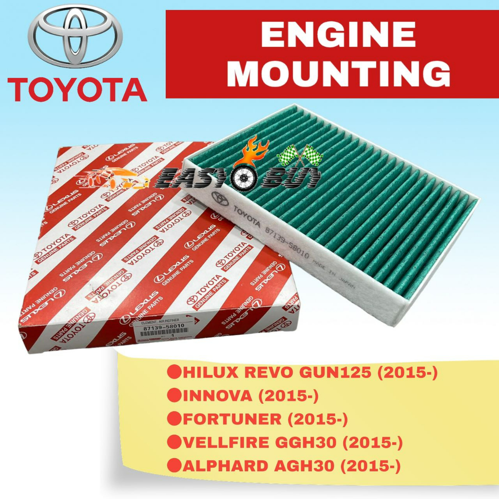 ORIGINAL CABIN AIR COND FILTER -TOYOTA HILUX REVO GUN125 INNOVA TGN140 ...