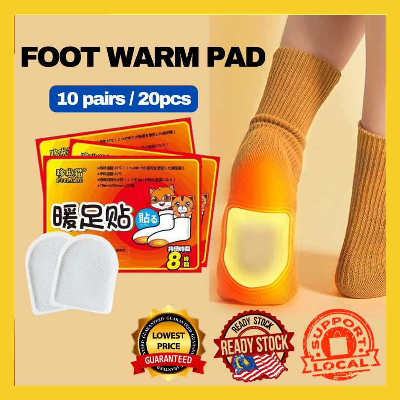 🇲🇾Ready Stock🇲🇾 (10 Pairs=20pcs) Winter Heat Feet Foot Warm Pad Body ...