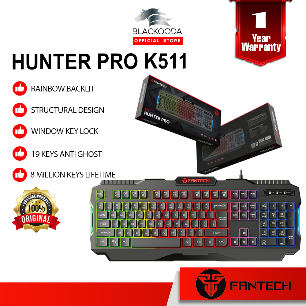 FANTECH K511 HUNTER PRO Backlit Pro Gaming Keyboard | Shopee Malaysia
