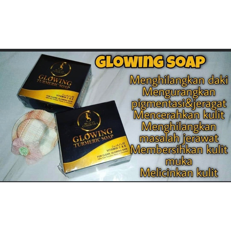 GLOWING TURMERIC SOAP FS / CREAM KUNING / SUNBLOCK | Shopee Malaysia