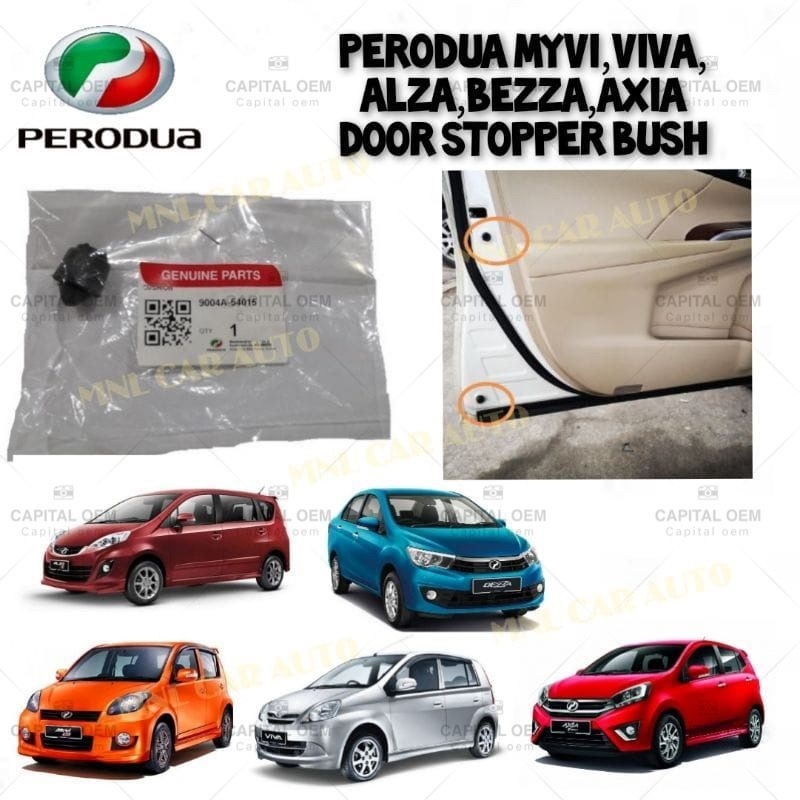 9004A-54015 ORIGINAL PERODUA MYVI VIVA AXIA BEZZA DOOR STOPPER RUBBER ...