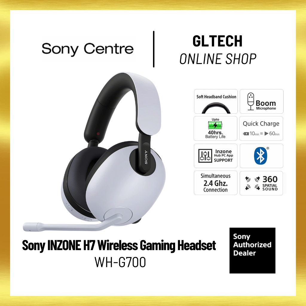 Sony INZONE H7 Wireless Gaming Headset (WH-G700) | Shopee Malaysia