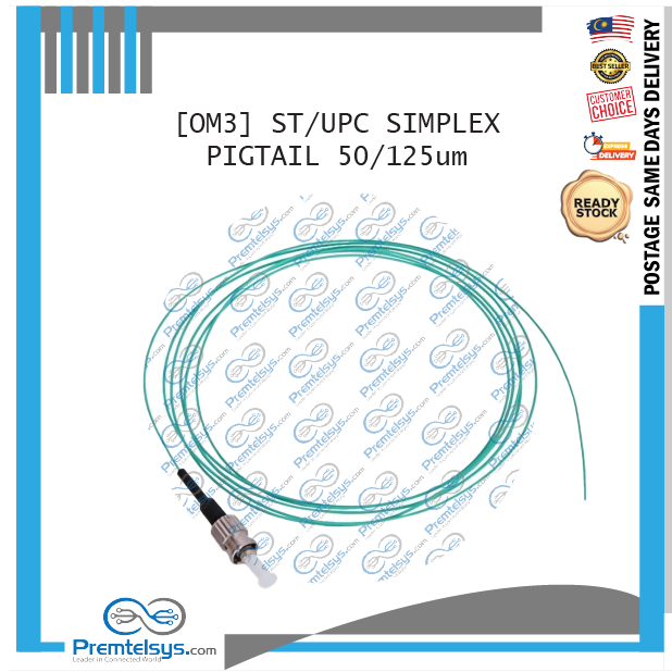 [PIGTAIL] OM3 ST/UPC Multimode Simplex 50/125um | Shopee Malaysia