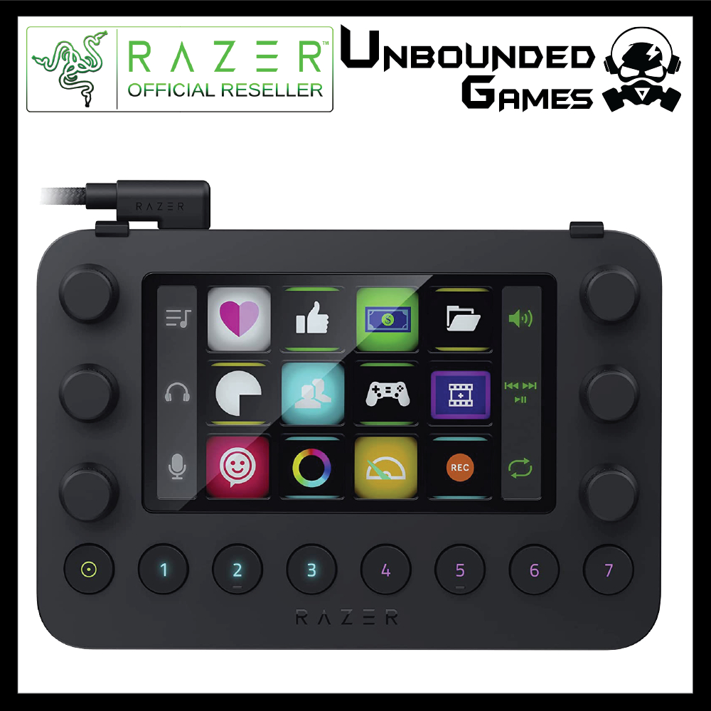 Razer Stream Controller All-in-one Control Deck for Streaming - RZ20 ...