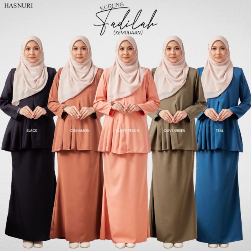 HASNURI COLLECTION KURUNG FADILAH Baju Raya 2023 | Shopee Malaysia