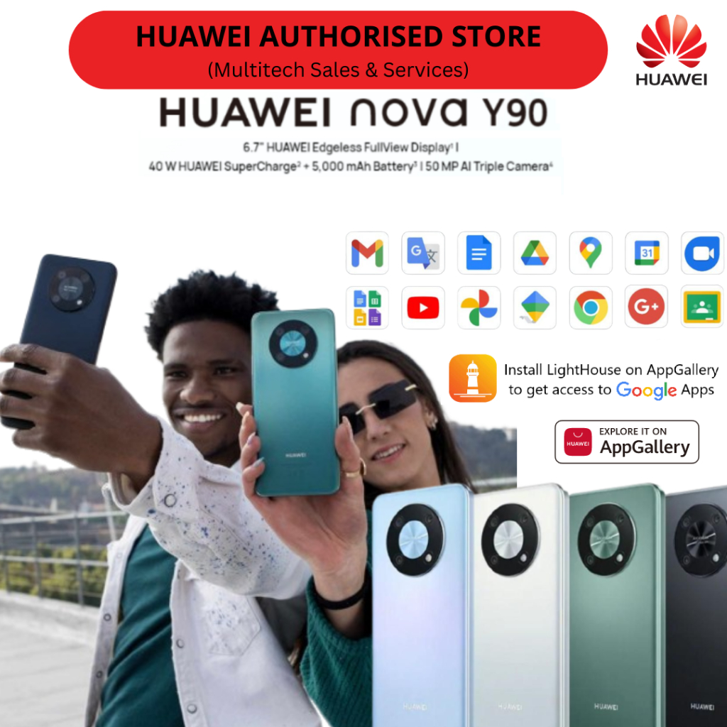 Huawei Nova Y90 Smartphone 8GB + 128GB 5000mAh Large Battery 40W Fast ...