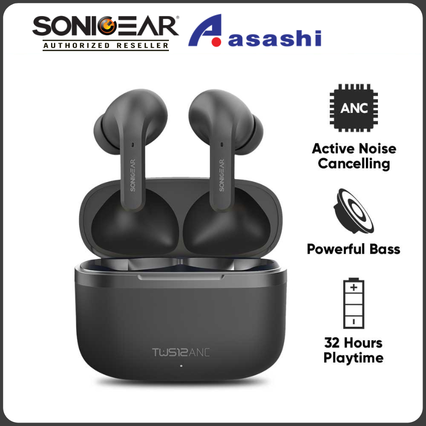 SonicGear Earpump TWS 12 Active Noise Cancelling Bluetooth Earbuds | 32 ...