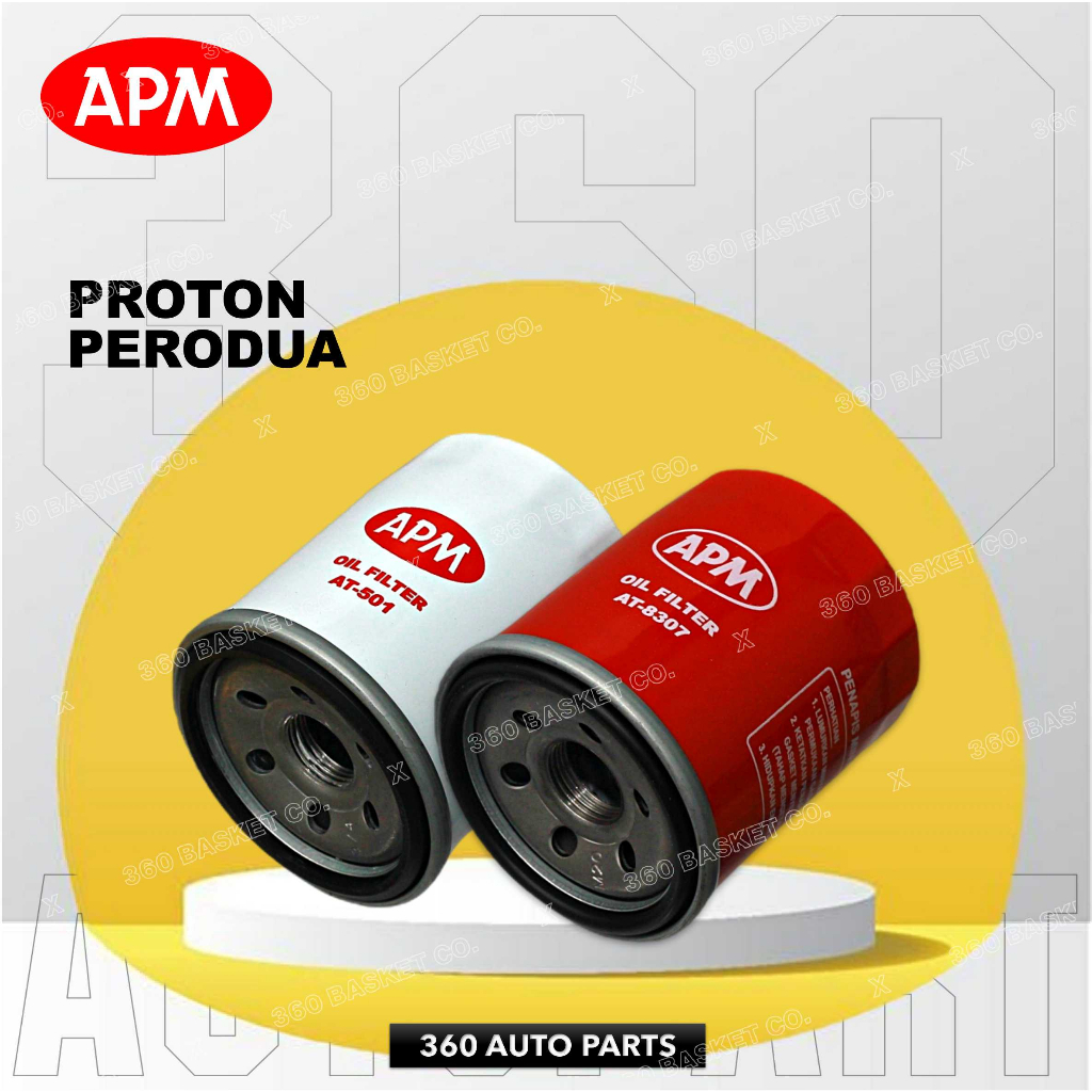 GENUINE ORIGINAL APM OIL FILTER PROTON PERODUA (PENAPIS MINYAK ...