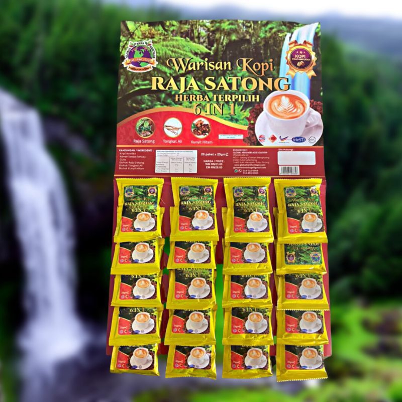 Kopi RAJA SATONG dengan HERBA Terpilih 6 dalam 1 (kopi tambah tenaga ...