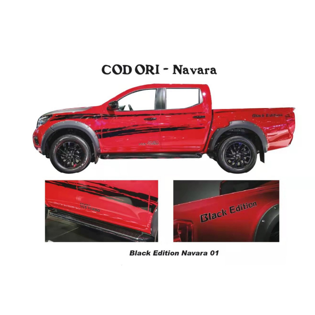 NISSAN NAVARA Sticker Body Side Lining (10 Designs) - 4X4, VGS TURBO ...
