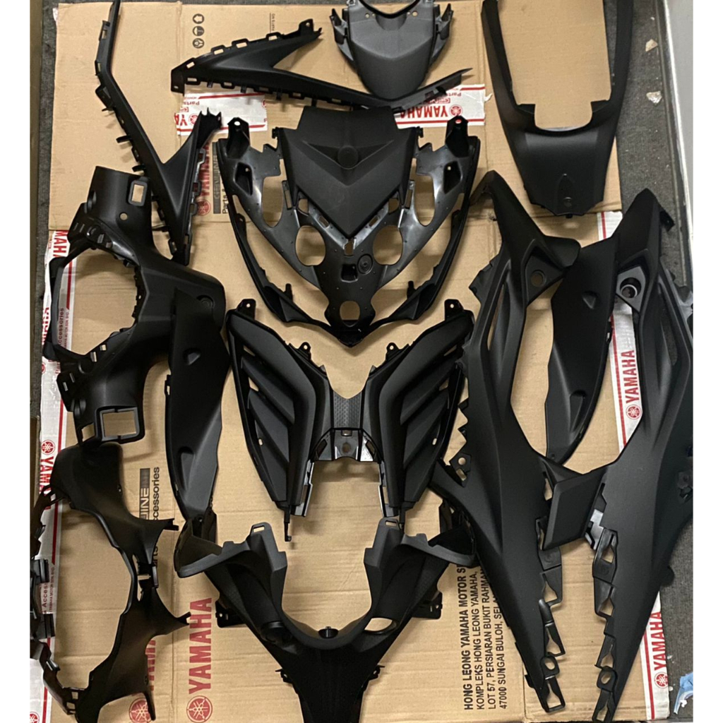 LC135 FI V8 COVER BLACK SET INNER COVER(13PCS)FULL SET COVER HITAM 100%ORIGINAL (HLY) | Shopee ...