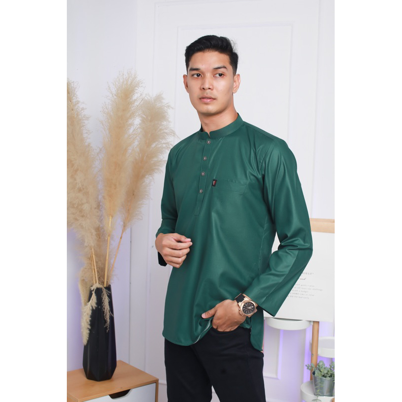 KURTA SLIM FIT ZIP EDITION (BUTANG BESI)STYLE 2024 | Shopee Malaysia