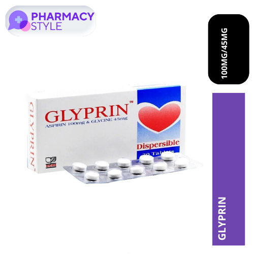 GLYPRIN ASPIRIN 100MG GLYCINE 45MG TABLET 30'S | Shopee Malaysia