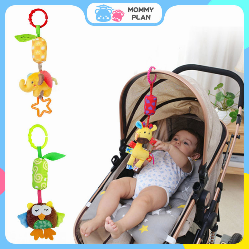 Baby Plush Musical Puller Crib Bed Stroller Hanging Early Education ...