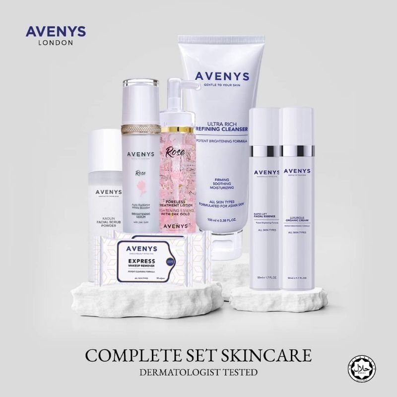 SET LENGKAP SKINCARE ORIGINAL HQ AVENYS 🔥 | Shopee Malaysia