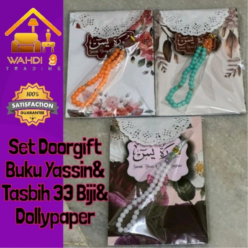 Set Doorgift Buku Surah Yassin & Tahlil Ringkas + Tasbih Manik 33 Butir ...