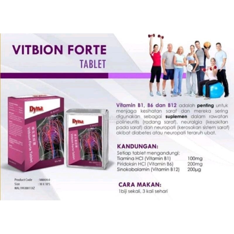 Vitamin B1, B6, B12 untuk Saraf Urat Sakit dan Tambah Tenaga / Stamina ...