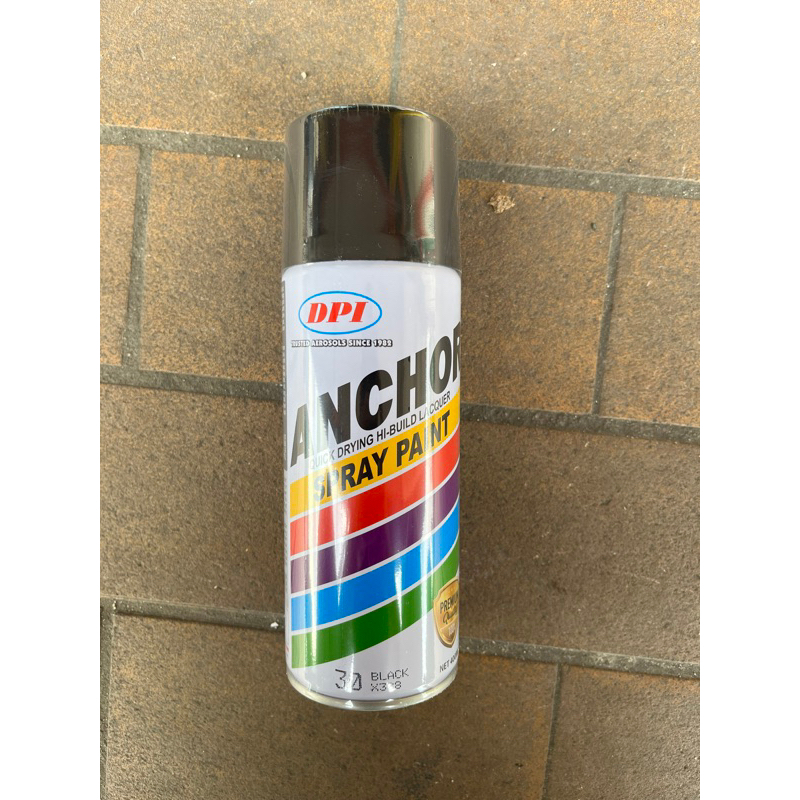 ANCHOR Quick drying Hi build lacquer Spray Paint 30# Black | Shopee ...