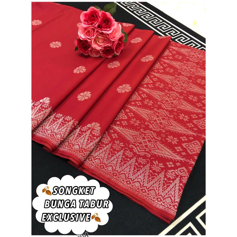 Songket bunga tabur, tenun,kain pasang,READY STOCK 2021 ...