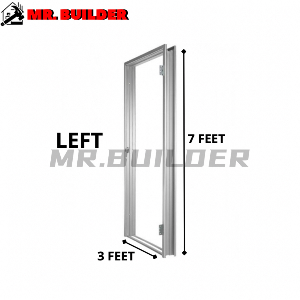 MR BUILDER 3'x7' 27" x 7' 30" x7' Metal Door Frame Pintu Frame Besi ...