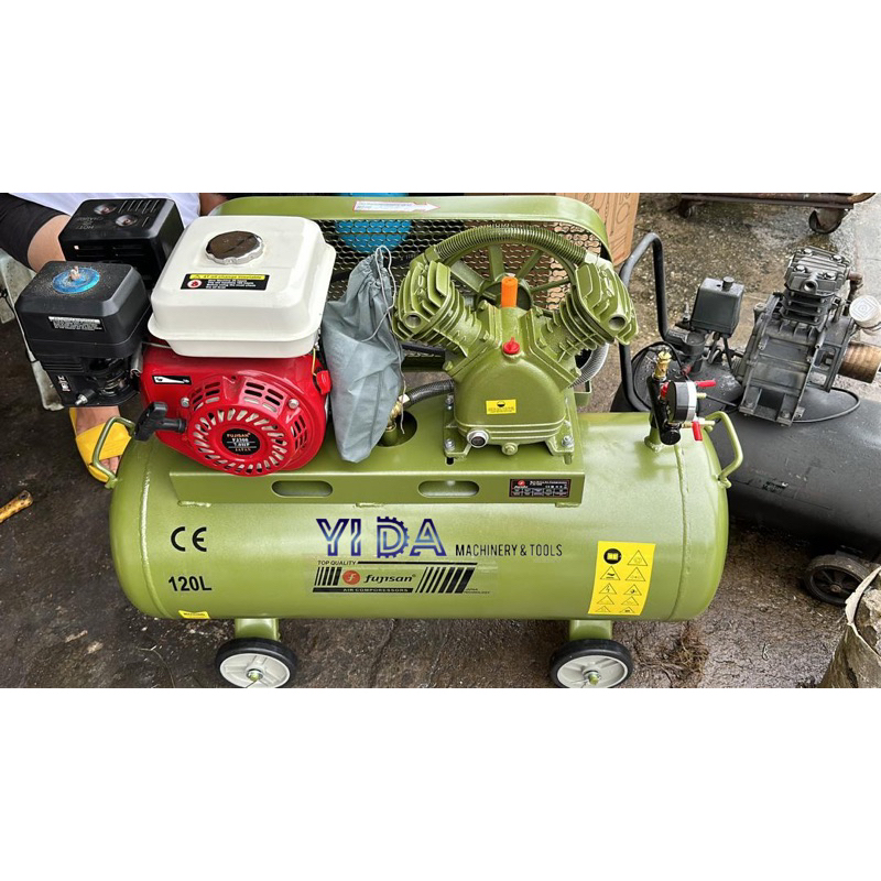 FUJISAN AIR COMPRESSOR 7HP 120L 8BAR BELT DRIVE AIR COMPRESSOR | Shopee ...